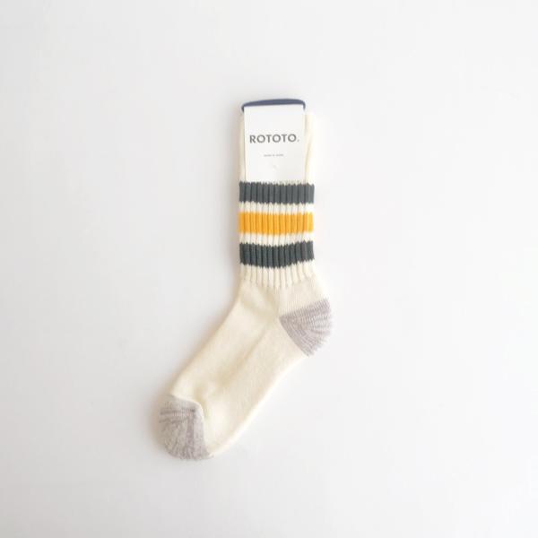 ■ブランド名：ROTOTO ロトト■商品名：COARSE RIBBED OLDSCHOOL CREW SOCKS■型番：R1255-AW25■カラー：D.GREEN/YELLOW■カテゴリ：ユニセックス ファッション小物当店で取り扱う商品は...