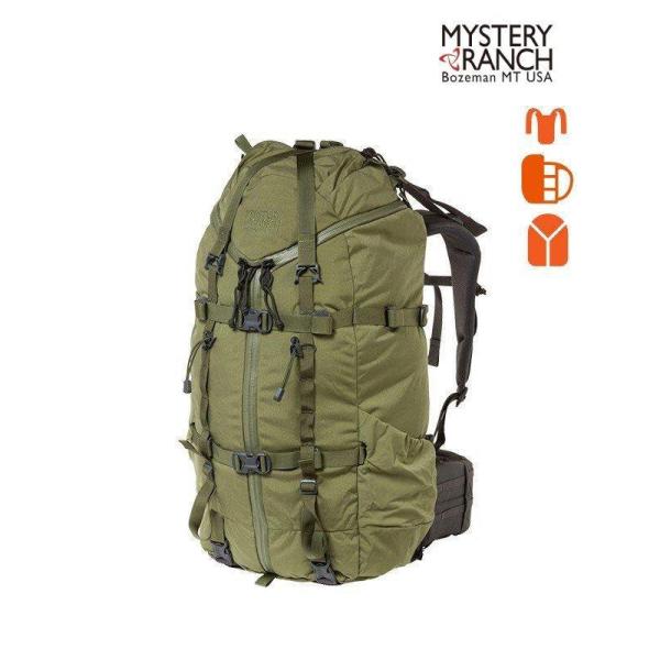 ■ブランド名：MYSTERY RANCH ミステリーランチ■商品名：TERRAFRAME 3-ZIP 50 #Loden [19761350]■型番：19761350168005■カラー：Loden■サイズ：MMYSTERY RANCH 正...