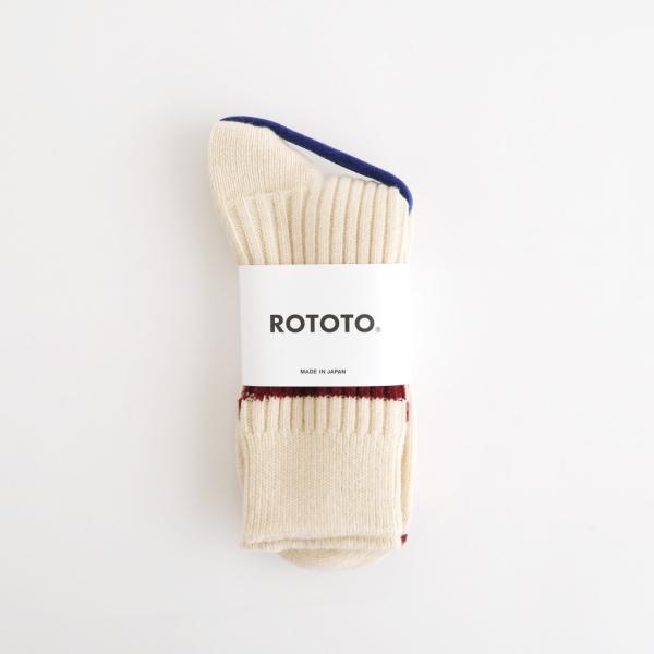 ■ブランド名：ROTOTO ロトト■商品名：MERINO LAMBS WOOL STRIPE SOCKS■型番：R1489-AW25■カラー：OFF WHITE/MAROON■カテゴリ：ユニセックス ファッション小物当店で取り扱う商品は全て...