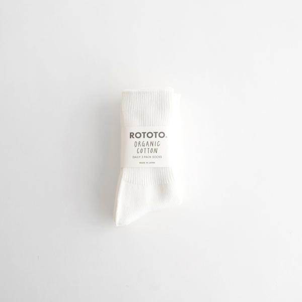 ■ブランド名：ROTOTO ロトト■商品名：ORGANIC DAILY 3 PACK RIBBED CREW SOCKS■型番：R1427-AW25■カラー：WHITE■カテゴリ：ユニセックス ファッション小物当店で取り扱う商品は全て正規品...