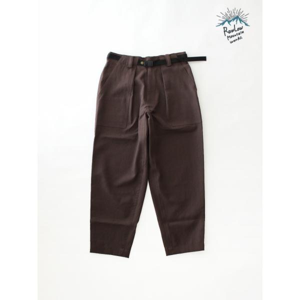 ■ブランド名：RawLow Mountain Works ロウロウマウンテンワークス■商品名：Hiker Baker Pants #Brown■カラー：BrownRawLow Mountain Works 正規取扱店三重県四日市市に店舗 m...