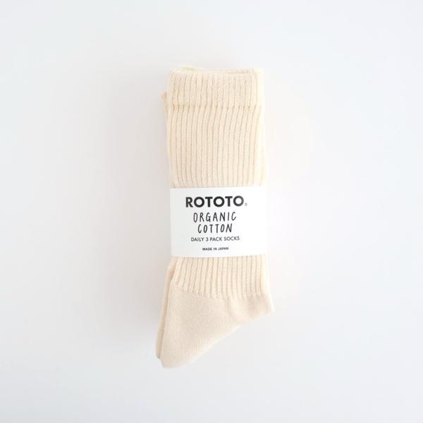 ■ブランド名：ROTOTO ロトト■商品名：ORGANIC DAILY 3 PACK CREW SOCKS■型番：R1123-AW25■カラー：ECRU■カテゴリ：ユニセックス ファッション小物当店で取り扱う商品は全て正規品です。偽物・並行...