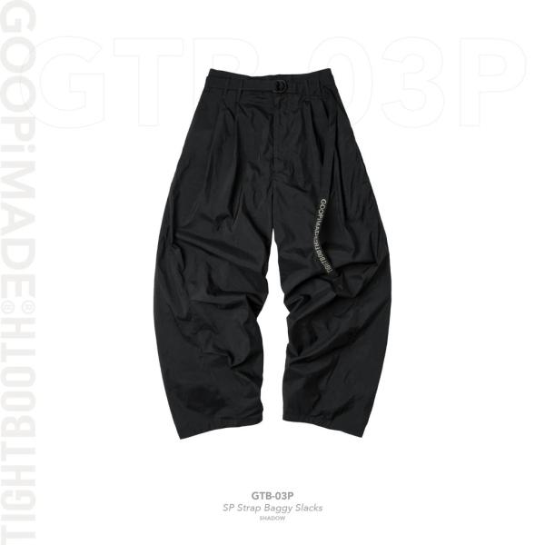 ■ブランド名：GOOPiMADE グーピーメイド■商品名：TIGHTBOOTH | 「GTB-03P」 SP?Strap Baggy Slacks■型番：GOOPI-25AW-OCT-02■カラー：Black■カテゴリ：メンズ パンツ当店で...