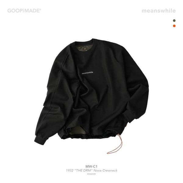 ■ブランド名：GOOPiMADE グーピーメイド■商品名：meanswhile | 「MW-C1」 1932 「THE DRM」 Nova Crewneck■型番：GOOPI-25AW-SEP-01■カラー：Shadow■カテゴリ：メンズ ...