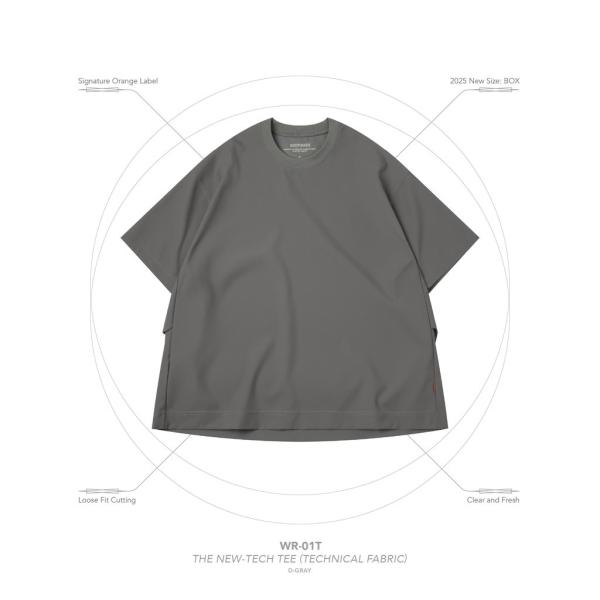 ■ブランド名：GOOPiMADE グーピーメイド■商品名：「WR-01T」 THE NEW-Tech Tee (Technical Fabric)■型番：GOOPI-25SS-JUN-01■カラー：D-GRAY■カテゴリ：メンズ トップス当...