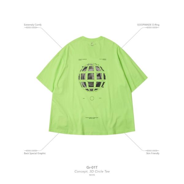 ■ブランド名：GOOPiMADE グーピーメイド■商品名：「Gr-01T」 Concept. 3D Circle Tee■型番：GOOPI-25SS-JUN-04■カラー：NEON■カテゴリ：メンズ トップス当店で取り扱う商品は全て正規品で...