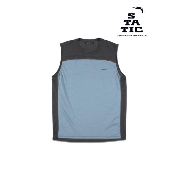 ■ブランド名：STATIC スタティック■商品名：Chord Wool Sleeveless #Steel Blue [105201]■型番：105201■カラー：Steel BlueSTATIC 正規取扱店三重県四日市市に店舗 moder...