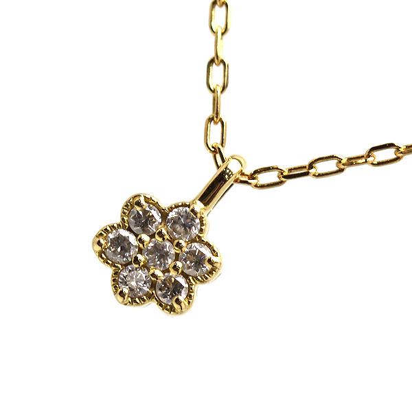 ブランド Ponte Vecchio / ポンテヴェキオ商品名 お花モチーフネックレス宝石名 ダイヤモンド《0.09ct》素材 K18サイズ 全長：約40cmトップ：約 横0.5cm×縦0.5cm(バチカン含まず)重さ 約1.6g付属品 -...