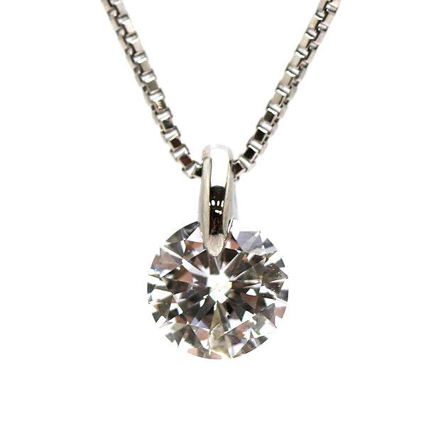 商品名 一粒ダイヤモンド ネックレス宝石名 ダイヤモンド《0.53ct》※鑑定書がないためグレードの詳細はわかりかねます素材 Pt850/Pt900サイズ 全長：約40cmトップ：約 横0.5cm×縦0.8cm(バチカン含む)重さ 約2.6...