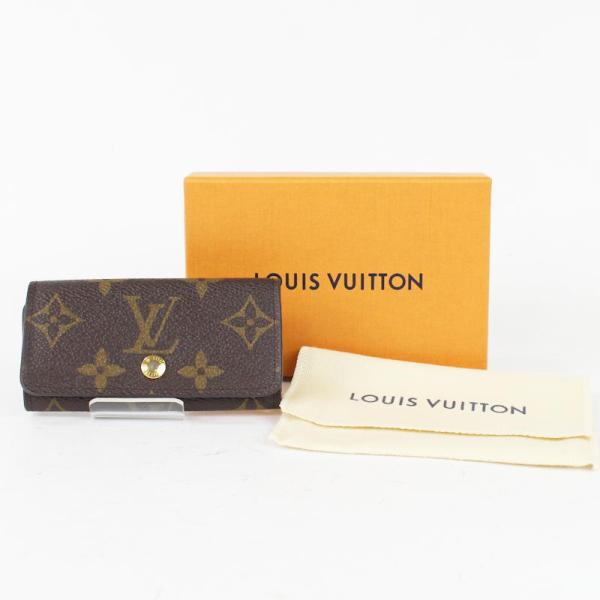 ブランド LOUIS VUITTON / ルイ・ヴィトン商品名 ミュルティクレ4Ref. M69517サイズ 約 横10.5cm×縦5.5cm×マチ1cm素材 モノグラムキャンバスカラー ブラウン金具 ゴールドポケット ポケットなし付属品 ...