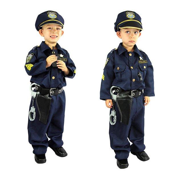 【セット内容】トップス+ズボン+帽子 +ベルト+手錠+ホイッスル （※他は商品に含まれません）【素材】ポリエステル参考サイズ(単位：CM ）XS:身長を推薦する98-108S:身長を推薦する108-120M:身長を推薦する120-135L:...