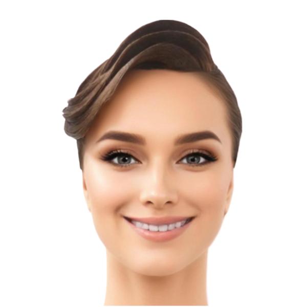 ボールルームヘア　オーナメント顔周りの髪　ボリュームアップ！【つけ方】周りのネット部分をヘアピン（スモールピン）で留めてください。