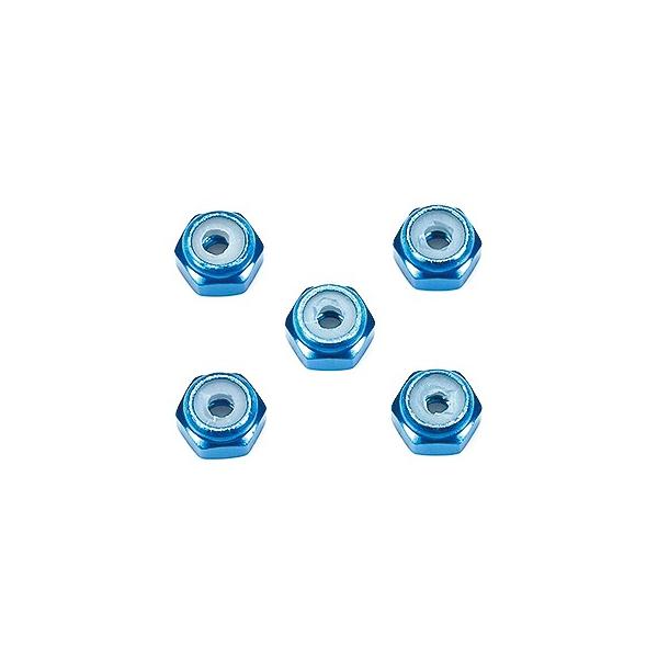 ローラーやマスダンパーなどの固定に使えるアルミ製ロックナットです。ネジ部分の樹脂がゆるみを防止するので、走行中の振動に強いのもポイント。鮮やかなブルーアルマイトがマシンのアクセントになります。 ★ブルーアルマイトされたアルミ製ロックナット
