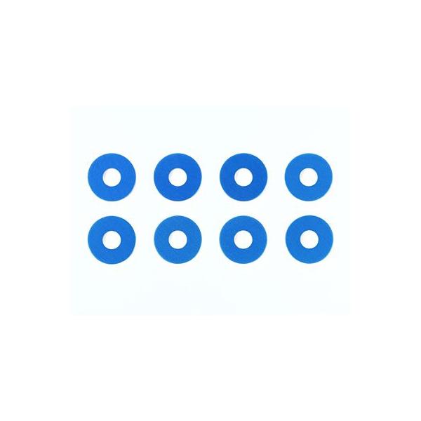 トレッド幅のセッティングに使えるスペーサーです。0.75mm厚のスペーサー8枚をセットして、繊細なセッティングが可能です。トレッドを広げることで走行安定性の向上が期待でき、さらにボディとタイヤの隙間を狭めて実感を高めます。ホイールの締め付け...