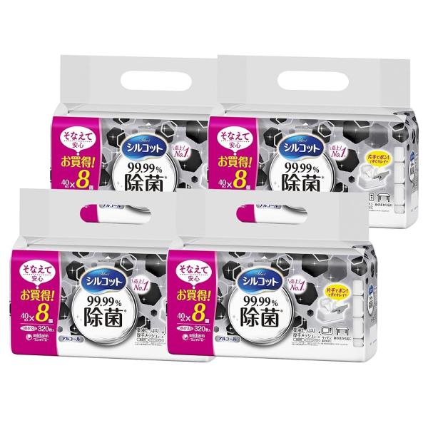 「商品情報」●テーブル・キッチンなどの身の回りを99.99%除菌できるウェットティッシュです。●しっかり拭ける「厚手メッシュシート」採用。●お買得な詰め替えパック。「主な仕様」内容量:1280枚(320枚×4パック)アルコールタイプ・99....