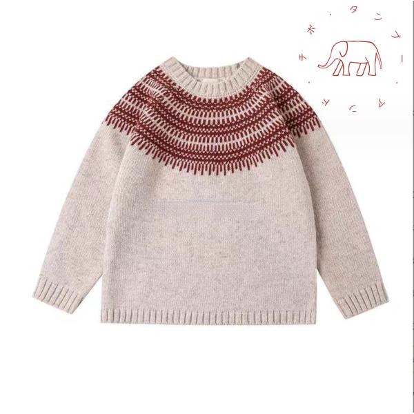 イギリス発のブランド、knit planetのニットプルオーバーです。About knit planet...イギリス、ロンドンを拠点とするブランドです。カラフルな色使いと、シックなスタイルが融合したスタイリッシュなキッズのためのモダンなニ...