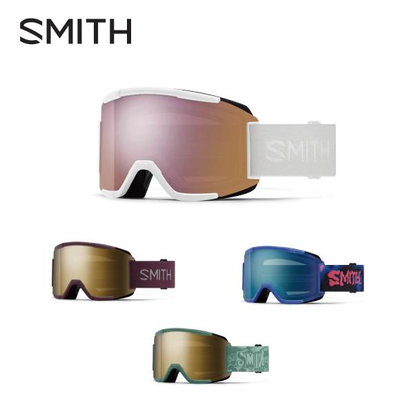 SMITH スミス スキーゴーグル■Squadスカッド■カラー：レンズ（可視光線透過率VLT）■White Vapor：Everyday Rose Gold Mirror(22%)：Yellow(65％)■Mystic：Sun Black ...