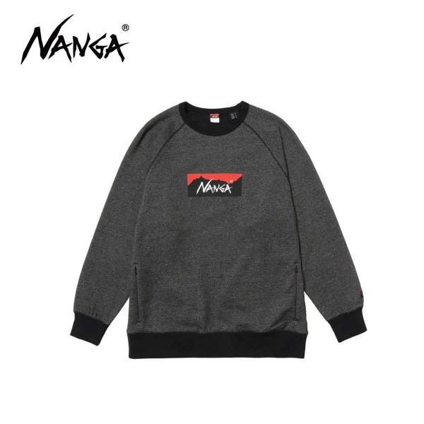 NANGA ナンガ スキーウェア■NW2441-1F001-AECO HYBRID BOX LOGO SWEATSHIRT エコハイブリッドボックスロゴスウェットシャツ素材 ・Outer Material : 54% Polyester, ...