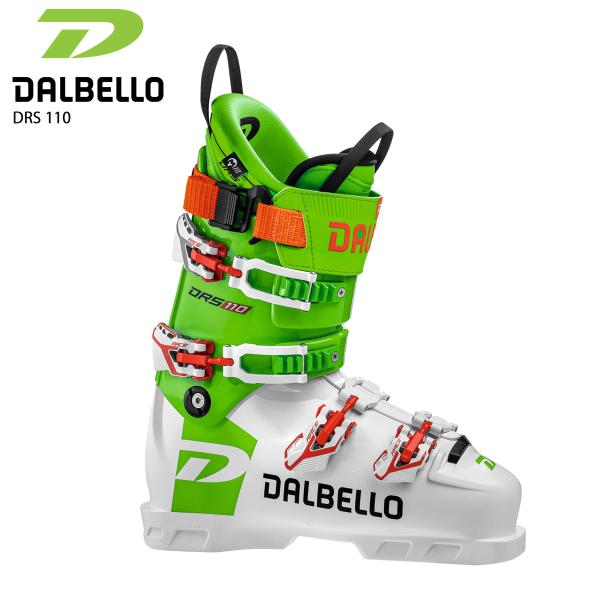 DALBELLO ダルベロ スキーブーツ■DRS 110DRS 110フレックス（硬さ）：110ラスト（幅）：97 mmART. NO. D2302003. 00カラー:ホワイト×グリーンレースサイズ:22.5 - 29.5cm(1cm毎)...