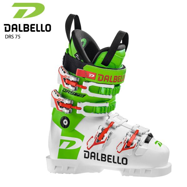 DALBELLO ダルベロ スキーブーツ■DRS 75DRS 75フレックス（硬さ）：75ラスト（幅）：98 mmART. NO. D2302005. 00カラー:ホワイト×グリーンレースサイズ:22.5 - 27.5 cm(1cm毎)重量...
