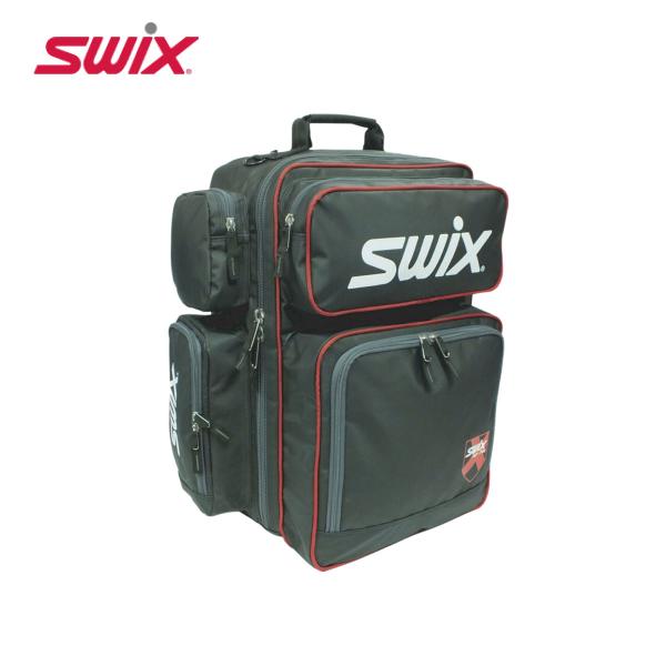 SWIX スウィックス バックパック■テックバッグ RE034表素材：ターポリン(ポリエステル100%)サイズ：37cm×50cm×20cm(37リットル・2,200g)5つのジッパー付きポケット、フロントポケット内に脱着式ツールハンガーを...