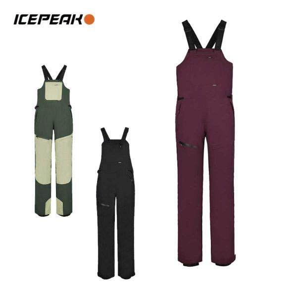 ICEPEAK アイスピーク スキーウェア パンツ レディース■654131547 WM WADDED BIB TROUSERS　ICEPEAK CANTRALL耐水圧：10000mm透湿性：5000mvpMaterialsQ547:100...