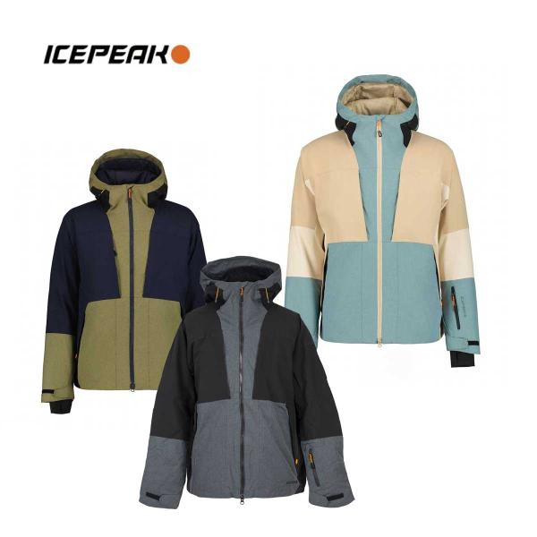ICEPEAK アイスピーク スキーウェア ジャケット メンズ■ICEPEAK YAAKOVM WADDED JACKET 656141537耐水圧：15000mm透湿性：10000mvpMaterialsQ537:83%recycledP...