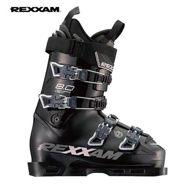 REXXAM レクザム スキーブーツ■XX 8.0フレックス（硬さ）：90ラスト（幅）：AUTO FIT-M/96-102mmCOLOR・BLACKSIZE・220-285SHELL・PO/TPUFORWARD LEAN ANGLE・14....