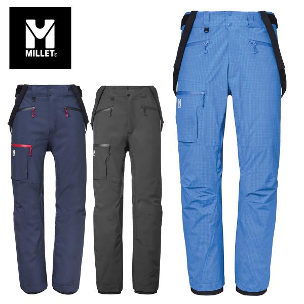 ミレー MILLET キーウェア パンツ>■MIV10598GRANDS MONTETS PANT Mグランズ モンテッツ パンツ メンズ耐水圧：10,000mm透湿性：10,000g/m2/24h DWR PFC FREE素材・DR...