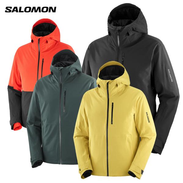 サロモン SALOMON スキーウェア ジャケット■HIGHLAND JACKET Mハイランド・ジャケット・メンズ素材・本体： 91 ％ポリエステル， 9％ポリウレタン・ライナーの切り替え部分： 100％ポリエステル・パッド部： 100％...