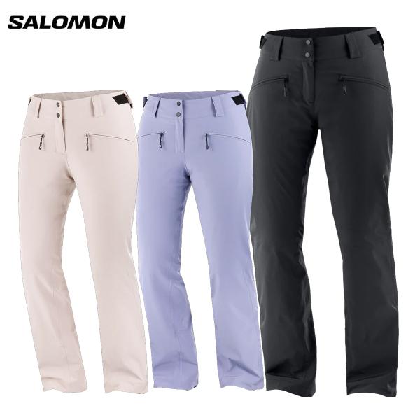 サロモン SALOMON スキーウェア パンツ■EDGE PANT Wエッジパンツ・ウイメンズ素材・下部： 91 ％ポリエステル， 9％ポリウレタン・ライナーの切り替え部分： 100％ポリエステル・パッド部： 100％リサイクルポリエステル...