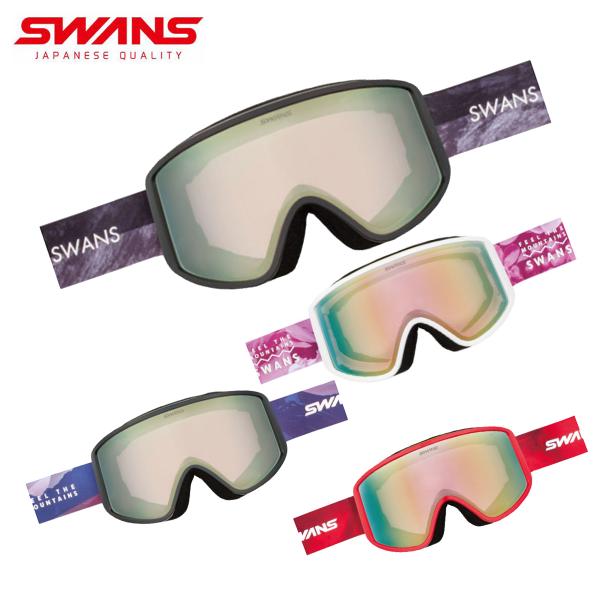 スワンズ SWANS スキーゴーグル■180-MDHカラー：レンズ（可視光線透過率VLT）■SMBK / ゴールドミラーX ブライトピンク（ VLT: 43-80%）■GLBK / ゴールドミラーX ブライトピンク（ VLT: 43-80%...