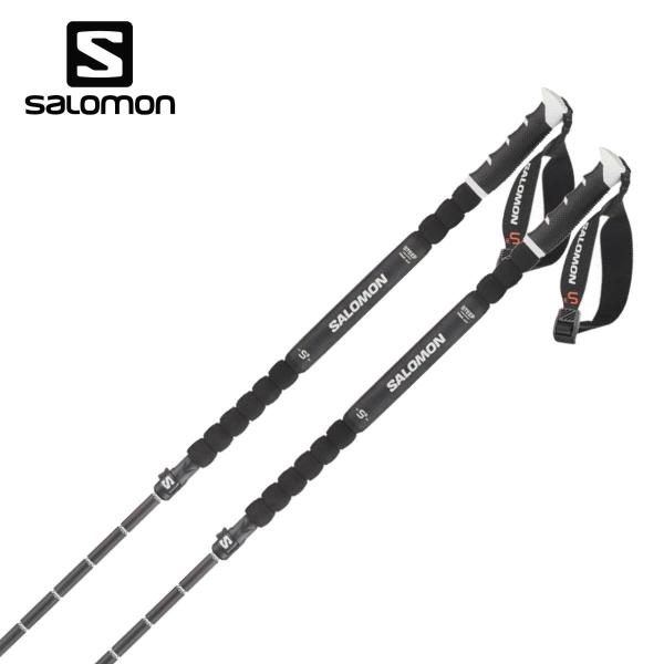 SALOMON サロモン スキー ポール ストック■STEEP PRIME VARIOS 3/L47928300COLOR・Black WhiteSIZES100-135cmSHAFTAdjustable|Carbon 14-16mmGRI...