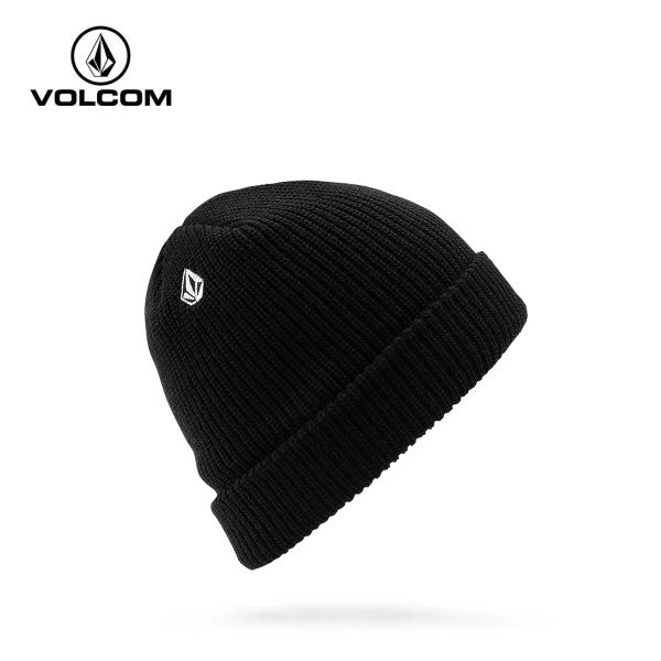 VOLCOMヴォルコムスキーニット帽■品番D5832202FULLSTONEBEANIEフルストーンビーニー素材・アクリル100％COLOR・BLKSIZEF100%アクリル素材で仕立てられたビーニー。頭部に沿うスカルフィットと折り返しのカ...