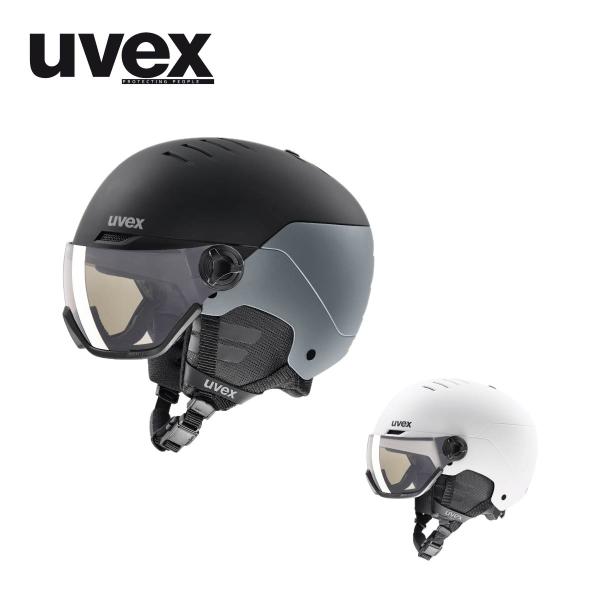 【発売日：2026年11月30日】UVEX ウベックス スキーヘルメット■wanted visor pro V / ウォンテッド バイザープロVカラー■ブラック/シルバーマット/シルバーミラー.ヴァリオマティックスモーク(S1-S3)■ホワ...