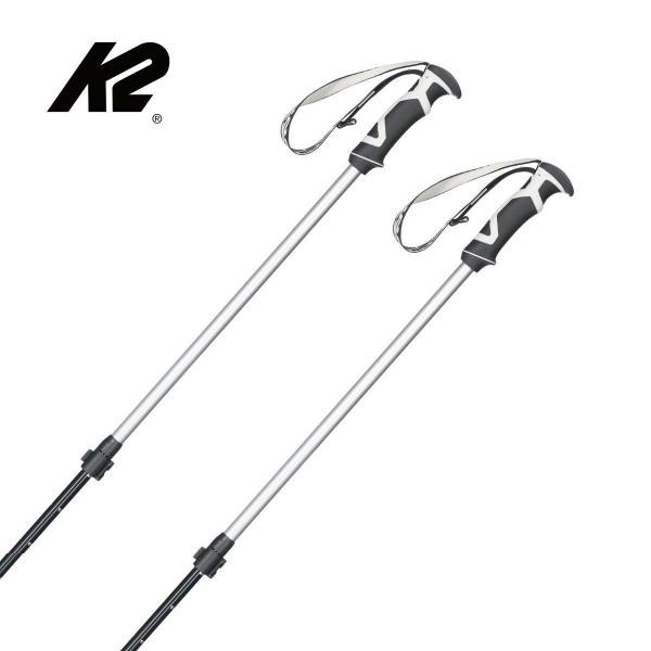 【発売日：2026年12月15日】K2 ケーツー スキー ポール ストック■LOCKJAW ALUMINUM　ロックジョー アルミニウム　S2209003COLORS：SILVERSIZES：105 - 145cm（調整可能）GRIP：Ad...