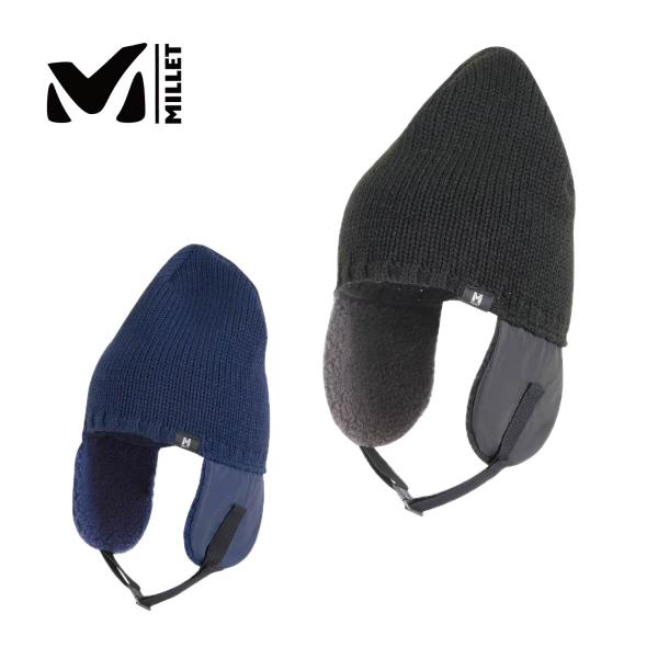 ミレー MILLET スキーニット帽■ MIV03164 EAR PAD BEANIEイアー パッド ビーニー保温性の高いアクリル製、リブ編みの耳当て付きビーニー。裏ボア仕様でつけた瞬間から暖かく、標準装備のネックフラップは風の強いフィール...