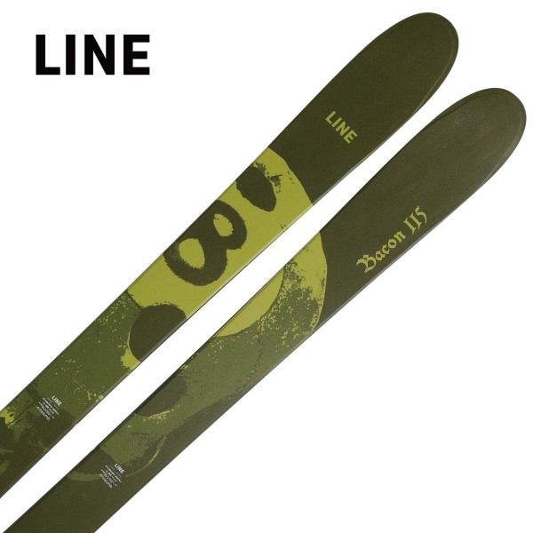 【発売日：2026年10月30日】LINE ライン スキー板■BACON 115ベーコン 115■178cm R：( - m)サイドカット：(148/115/143 mm)■188cm R：(18.4 m)サイドカット：(148/115/1...