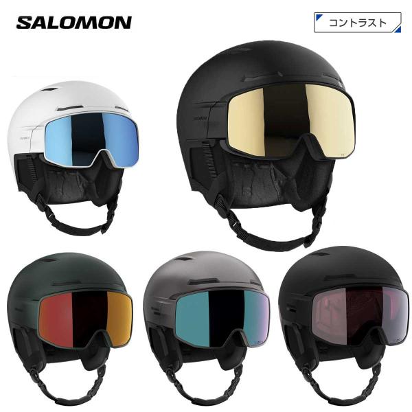 サロモン SALOMONスキーヘルメット■DRIVER PRO SIGMA MIPS / ドライバー プロ シグマ ミップスColor/Visor/品番■Black/Sigma Black Gold cat.3/L47011300■Whit...
