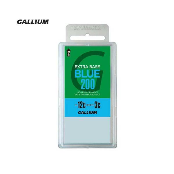 ガリウム　ワックスEXTRABASEBLUE200〔200g〕SW2078内容：200ｇ-12℃〜-3℃全雪質シーズン前のベースワックスや、AXF・AXシリーズのベースワックスとして使用。SIZE:200g■特徴固形ワックス