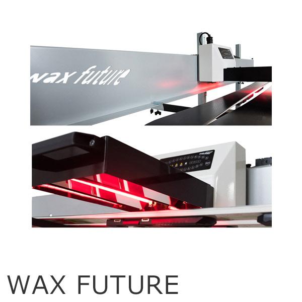 WAX FUTURE　ワックス フューチャー一般的なホットワックスと違い、アイロンで直接滑走面に熱を与えないため、滑走面を焼く恐れが無く滑走面に負荷を掛けない優しい加工になります。赤外線照射により内部から滑走面を加熱させることで、ワックスを...