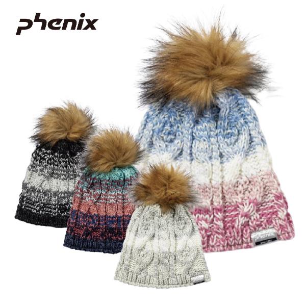 PHENIX フェニックス ニット帽 ジュニア■Gradation Fur Beanie　グラデーション ファー ビーニーShell Fabricationニット(アクリル100%)ファー(アクリル80%,ポリエステル20%)裏地：フリース...