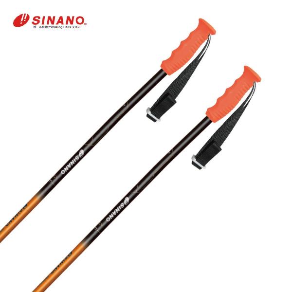 SINANO シナノ ジュニアスキーポール・ストック GSストックGS-16■COLORオレンジ/ORG(#22P-37ORG)■SIZES95cm/100cm/105cm/110cm/115cm■重量約194g/本(105cmモデル)■S...
