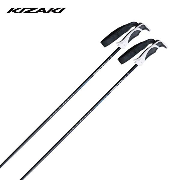 KIZAKI キザキ スキー ポール ストック■PROCEED CARBON / KPBC-9100　プロシード カーボンシャフトカーボン　直径13mmグリップ＆ストラップCG-171-SリングKB-23FXカラー・ブラック/BKサイズ10...