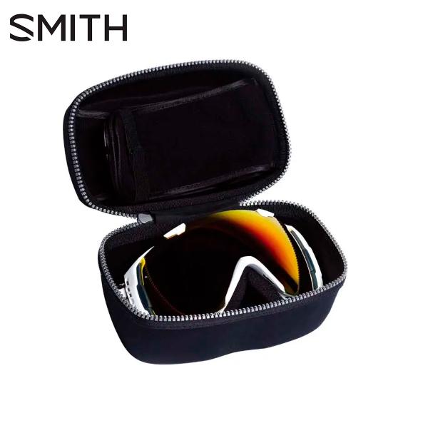 SMITH スミス スキー ゴーグルケース■GOGGLE CASE HARD■カラー　BLACK・サイズONESIZEゴーグルケースセミハードタイプ。湿気を排出するメッシュ素材のボ トム構造。スペアレンズ2枚を収納できるス トレージ付き。