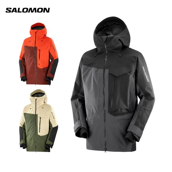SALOMON サロモン スキーウェア ジャケット メンズ■MOON PATROL GORETEX JKT M素材下部のライナー :85%ナイロン15%ポリウレタン本体:正面:100%ナイロン-背面:100%ポリエステル;ライナーの切り替え...