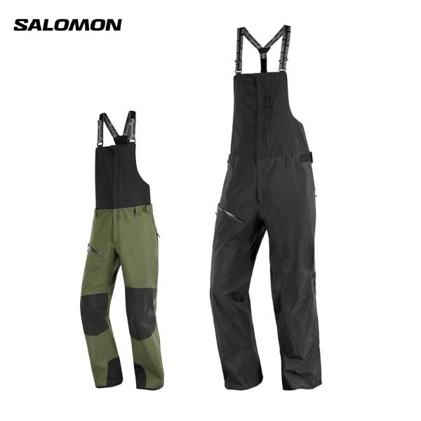 SALOMON サロモン スキーウェア パンツ メンズ■MOON PATROL GORETEX BIB M素材ボトムインサート:85%ナイロン,15%ポリウレタン下部:正面:100%ナイロン-背面:100%ポリエステルライナーの切り替え部分...