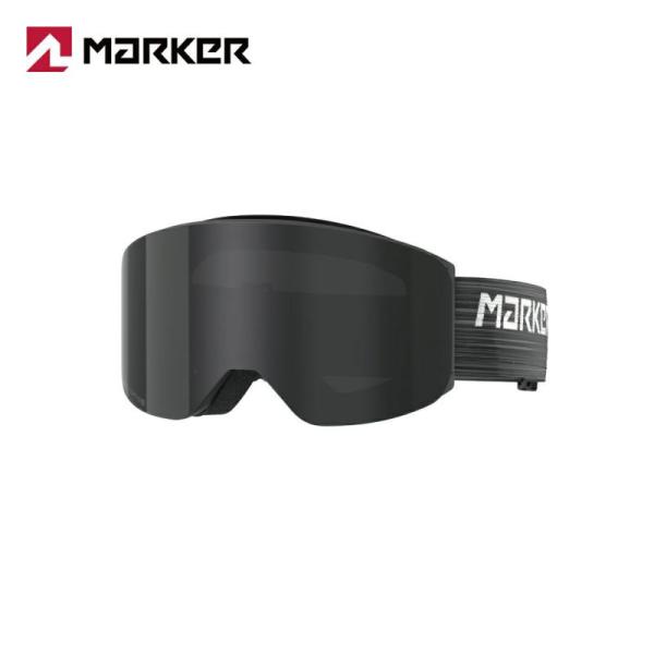 MARKER マーカー スキー ゴーグル■SQUADRON MAGNET+  　スカッドロン マグネット プラスフレームカラー/レンズカラー（透過率）■BL/BK LIGHT HD：ブラック/ブラックライト HD(VLT:20%,Cat.:...