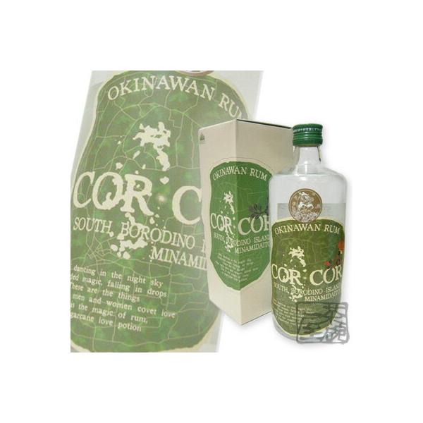 南大東島の国産ラム コルコル アグリコール 緑ラベル 40% 720ml グレイスラム 沖縄県南大東島COR COR AGRICOLE