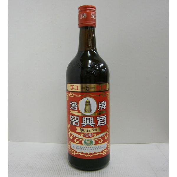 紹興酒 塔牌 花彫 陳五年 16% 600ml